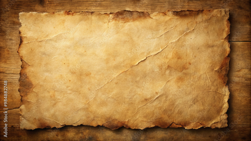 Aged paper with textured surface, featuring creases and rustic ...