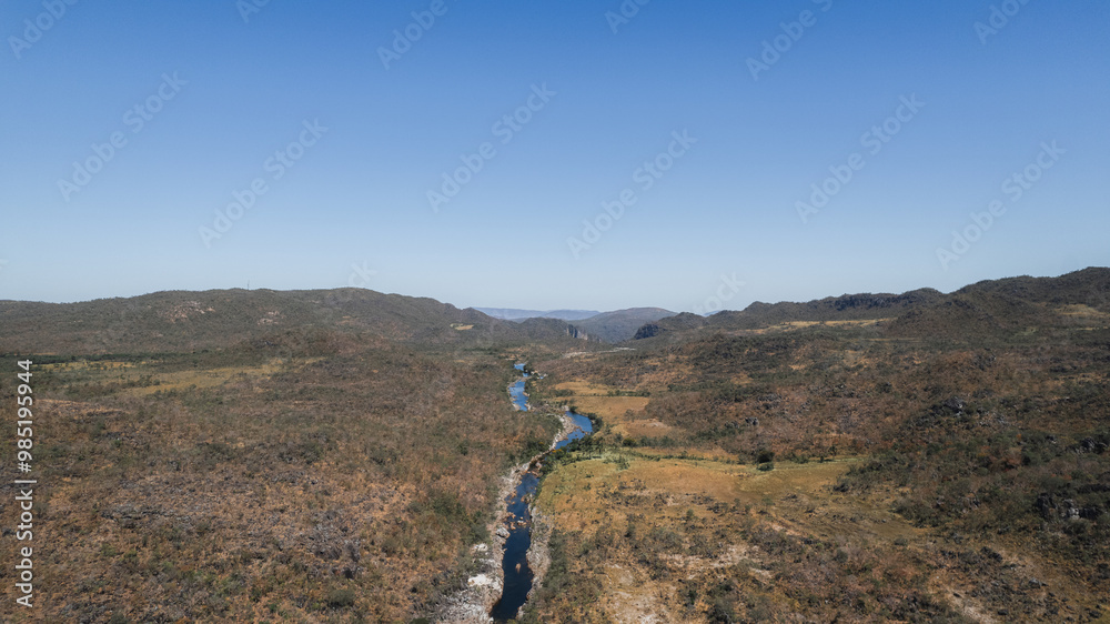 Chapada dos Veadeiros national park, yellow trail, Cachoeira do Carioca ...