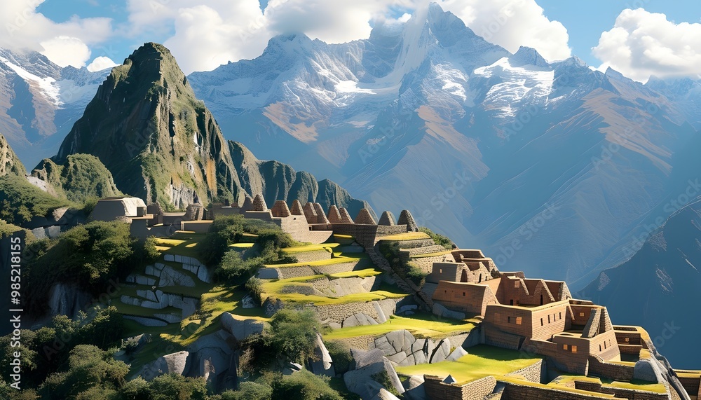 Majestic Inca temple in the Andes showcasing the remarkable ...