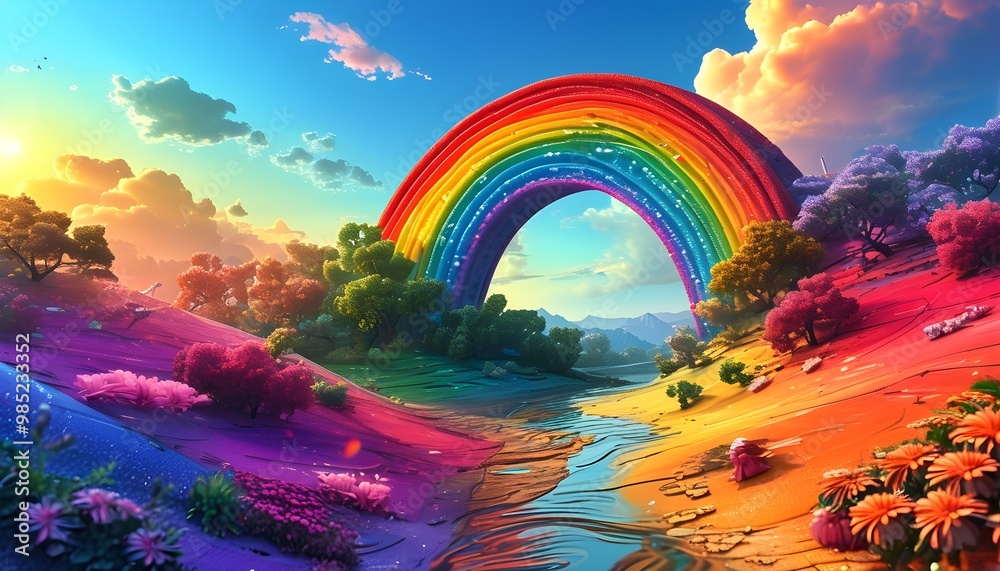 Vibrant animated GIF featuring a dazzling spectrum of colors and ...