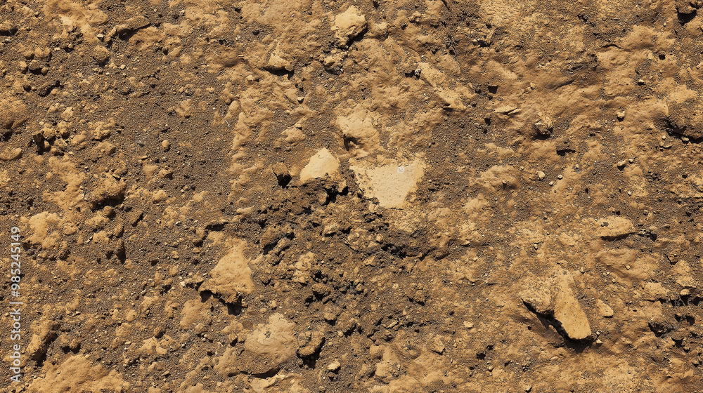 a seamless texture of silty soil, with fine particles that create a ...