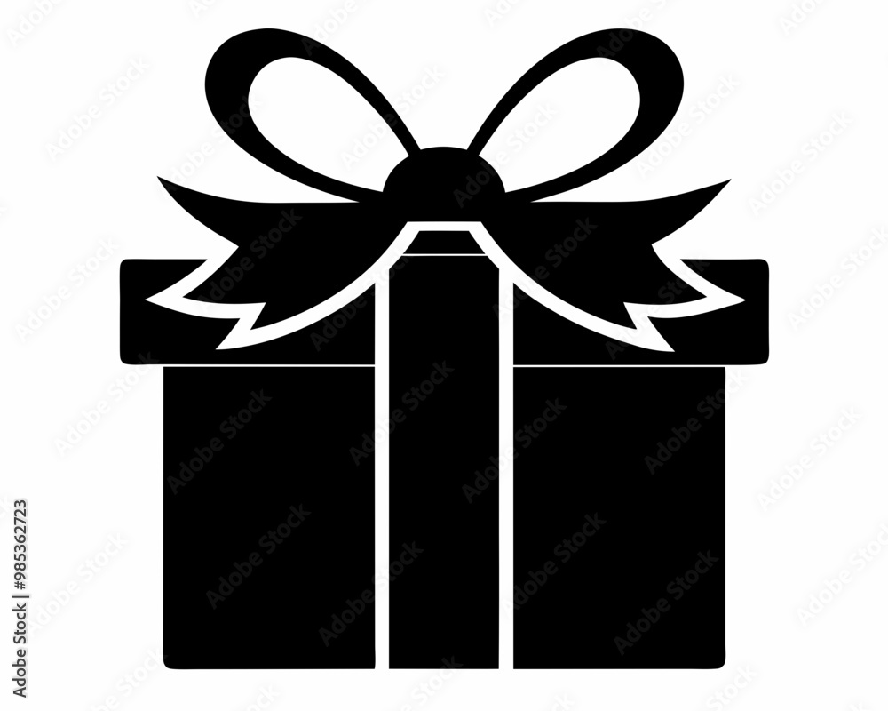 Editable Christmas gift box vector icon. Part of a big icon,family ...