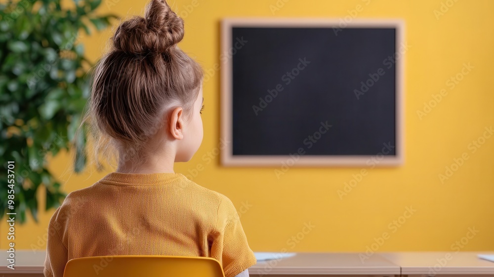Classroom scene with students giving a group presentation, using props ...
