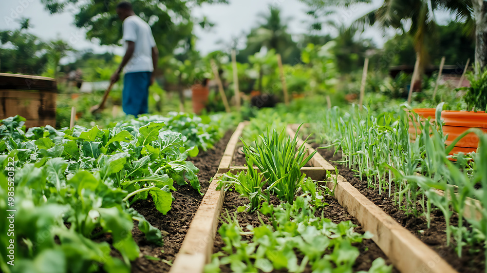 Food Security: "Community gardens providing fresh produce to ensure ...
