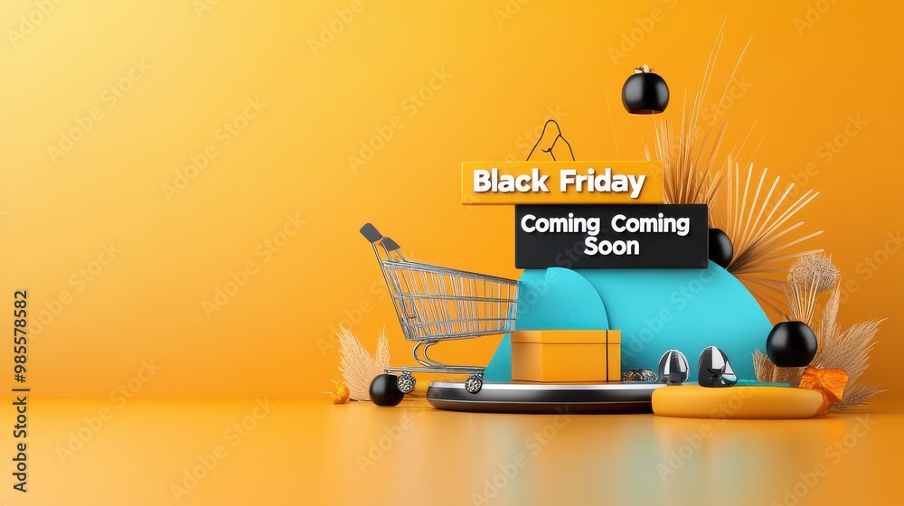 E-commerce website interface displaying a "Black Friday Coming Soon ...