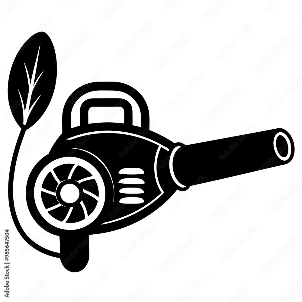 Electric or Gas-Powered Leaf Blower Vector Illustration - SVG & Cricut ...