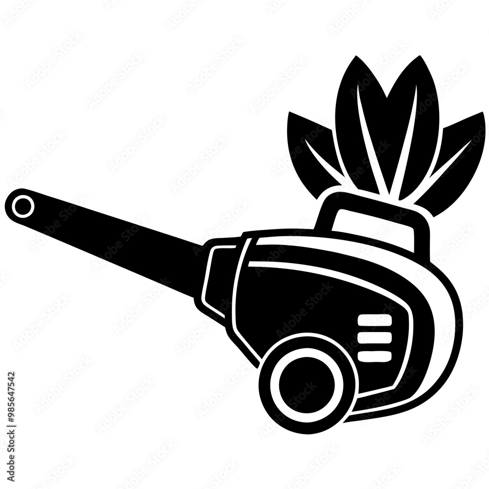 Electric or Gas-Powered Leaf Blower Vector Illustration - SVG & Cricut ...