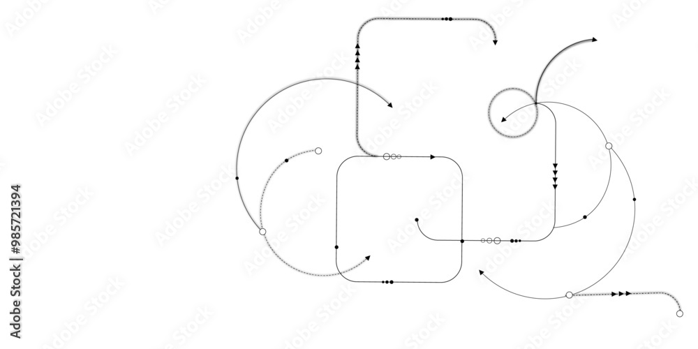 Global communication technology background design. Abstract point and ...
