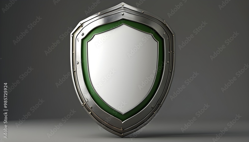 Shield representing protection and security with customizable blank ...