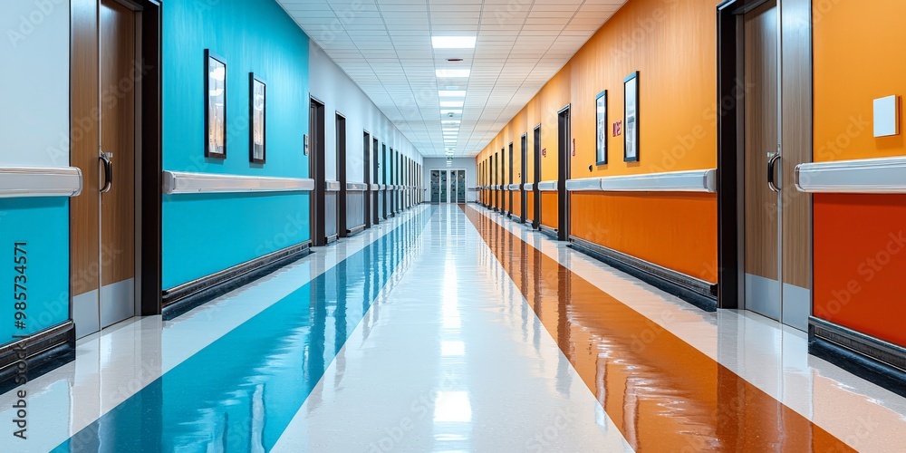 A hospital where one side is modern and the other is underfunded ...