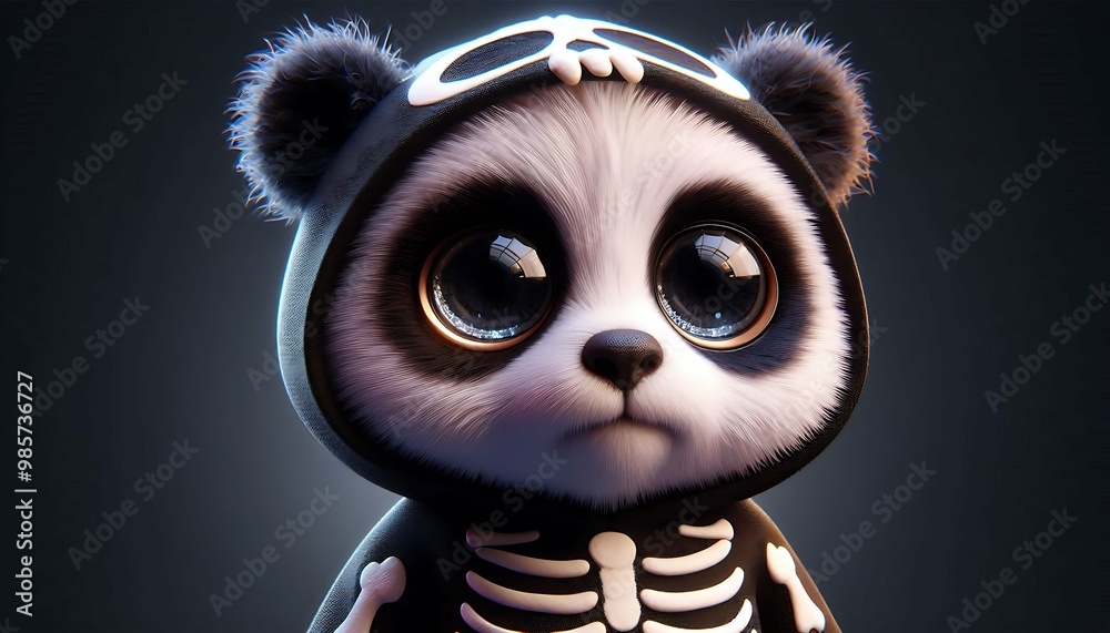Cute Baby Ferret Dressed as a Vampire with Fangs Stock Illustration ...