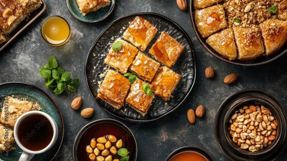 Arabic cuisine: sweets from the Middle East. A delectable assortment of ...