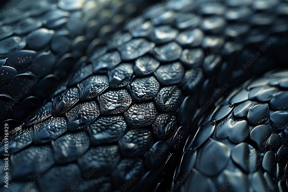 Detailed snake skin texture closeup featuring smooth overlapping scales ...