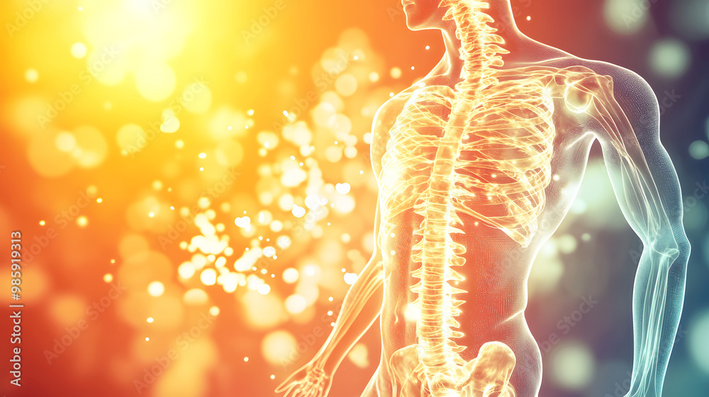Vitamin D and calcium absorption/ Illustration of vitamin D helping the ...