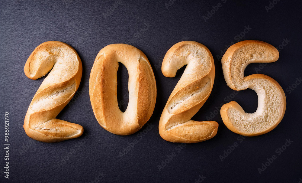 Baguette bread isolated. featuring Baguette bread arranged to form the ...