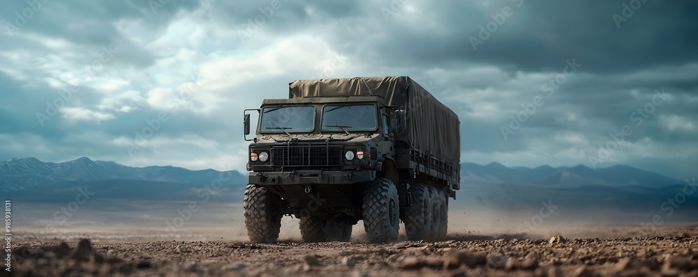Reinforced Military Troop Carrier - Tactical Off-Road Vehicle Designed ...