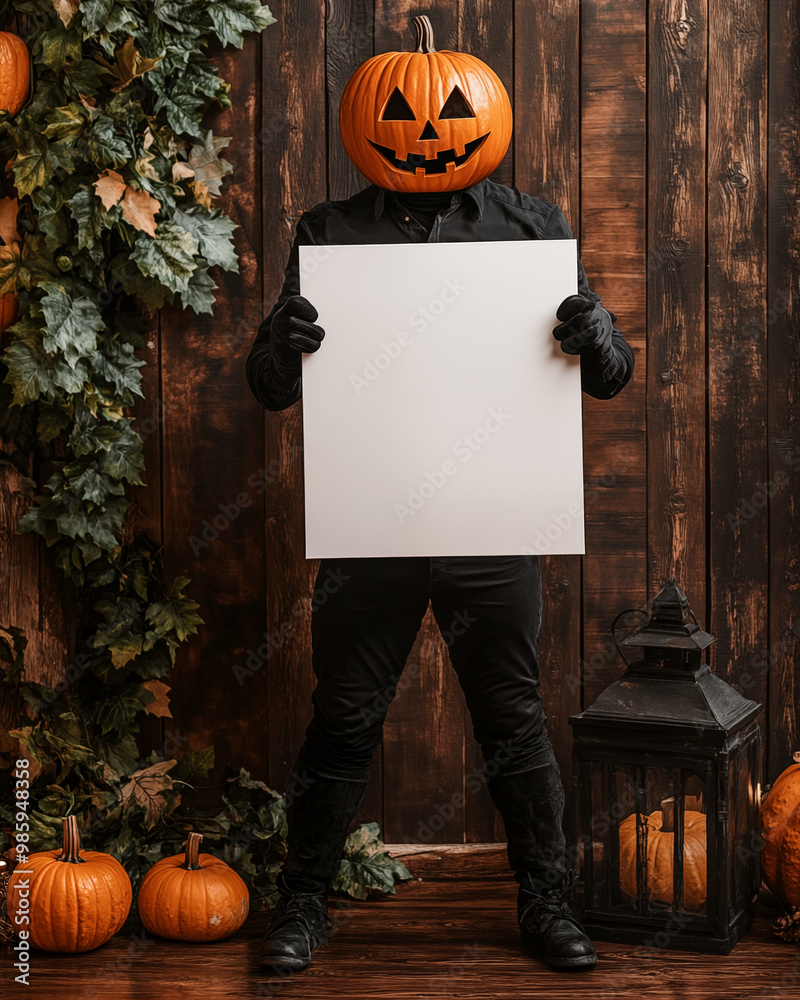 Halloween mockup themed poster or invitation in a creative and spooky ...