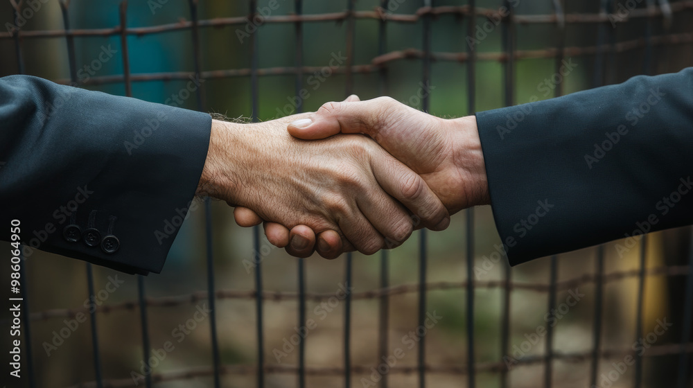 handshake symbolizes agreement and cooperation, taking place across ... handshake symbolizes agreement and cooperation, taking place across ...