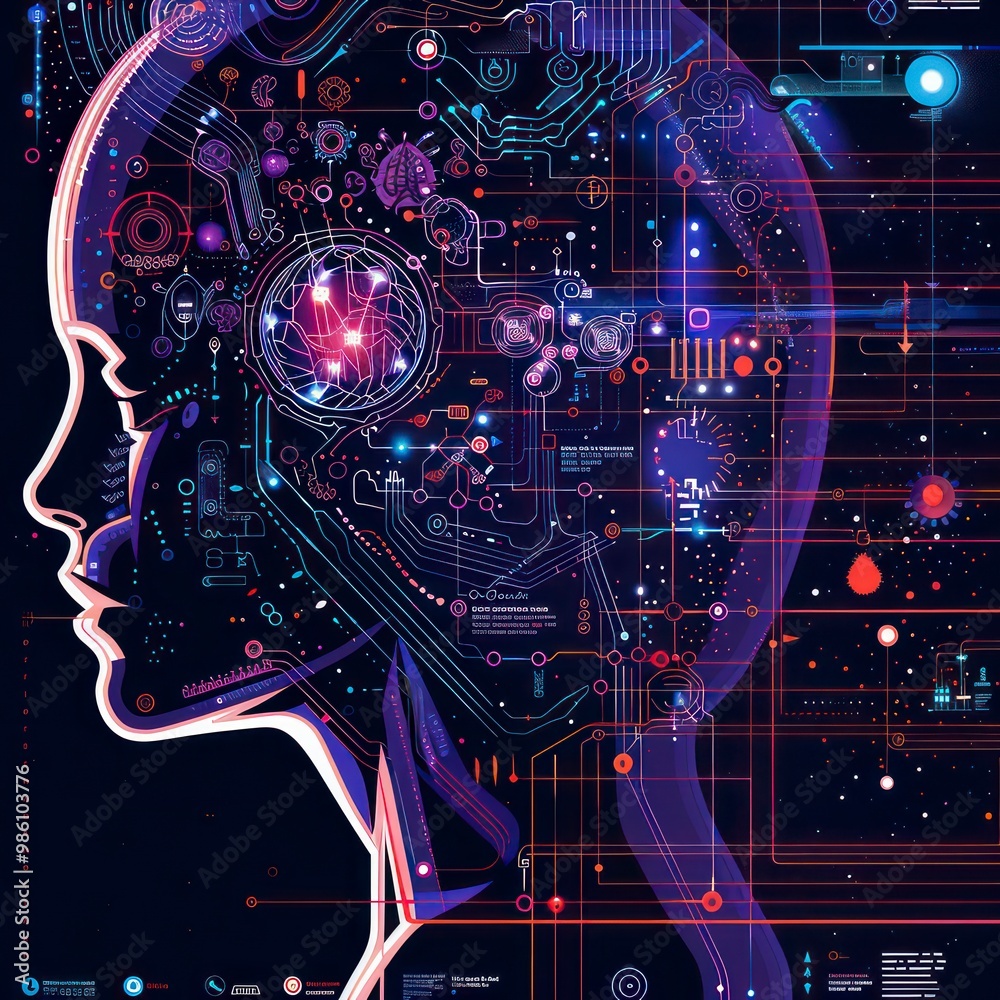 A timeline unfolds, showcasing the evolution of artificial intelligence ...