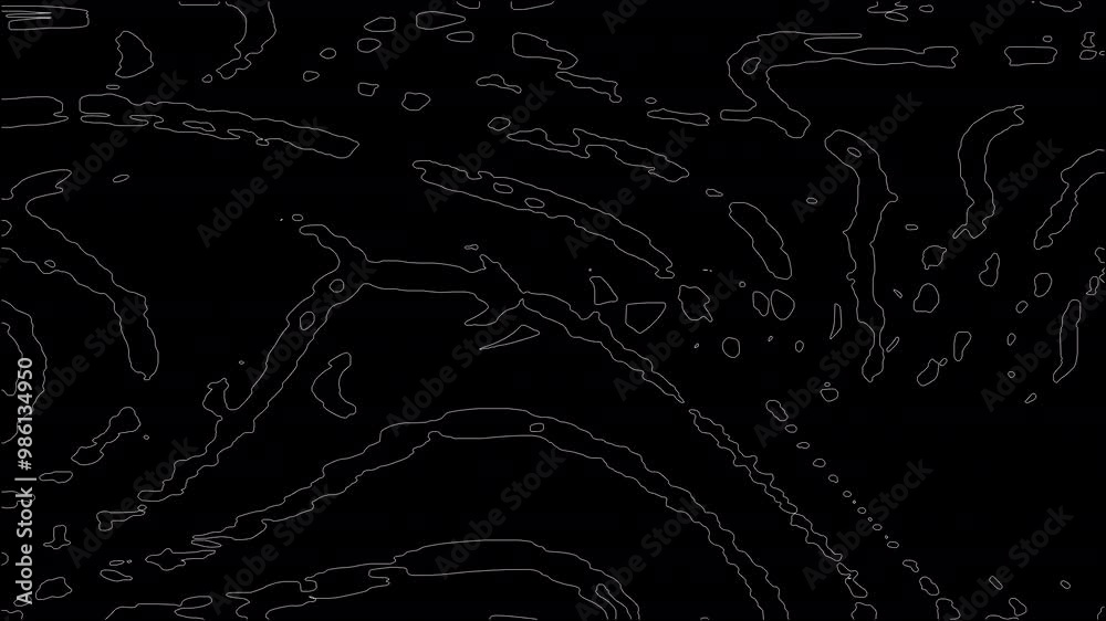 Topographic line map Overlay animation background High-Resolution ...