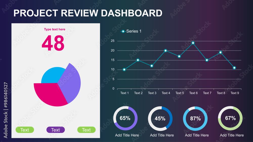 Dashboard infographic, charts, graph and graphic UI, UX, KIT elements ...
