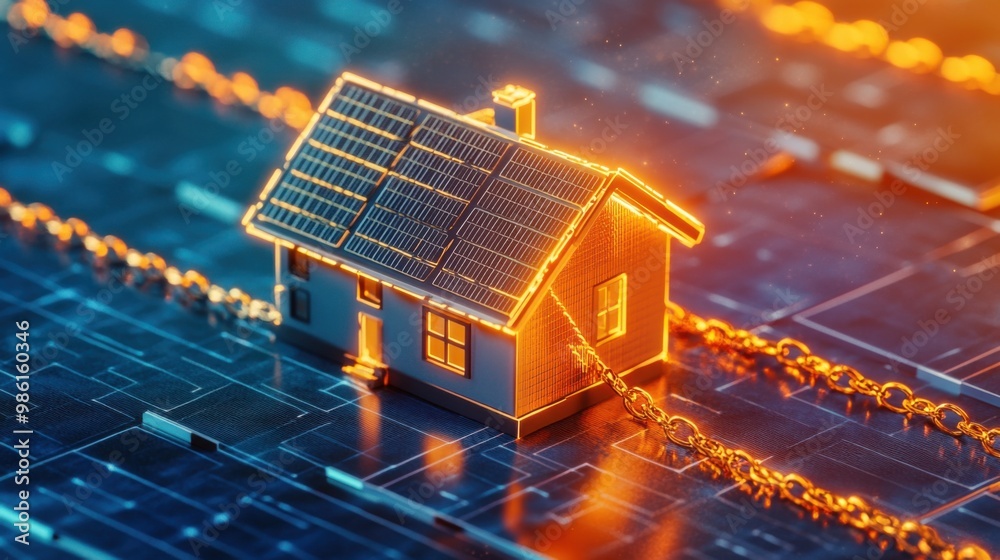 The concept of solar power reducing dependency on the grid in cool ...