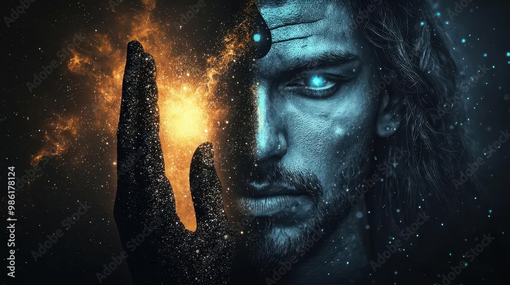 Shiva holding the universe in one hand, crushing it with his divine ...