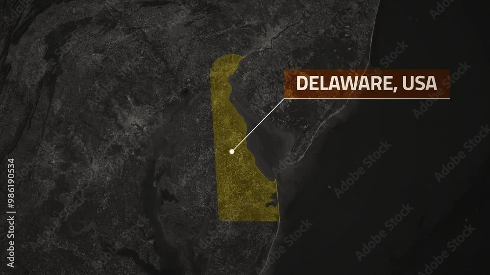 Map of Delaware, USA - Map Animation - Delaware GIS from World Map ...
