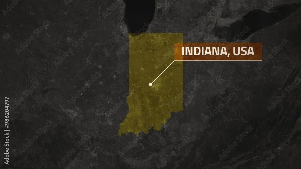 Map of Indiana, USA - Map Animation - Indiana GIS from World Map - Vox ...