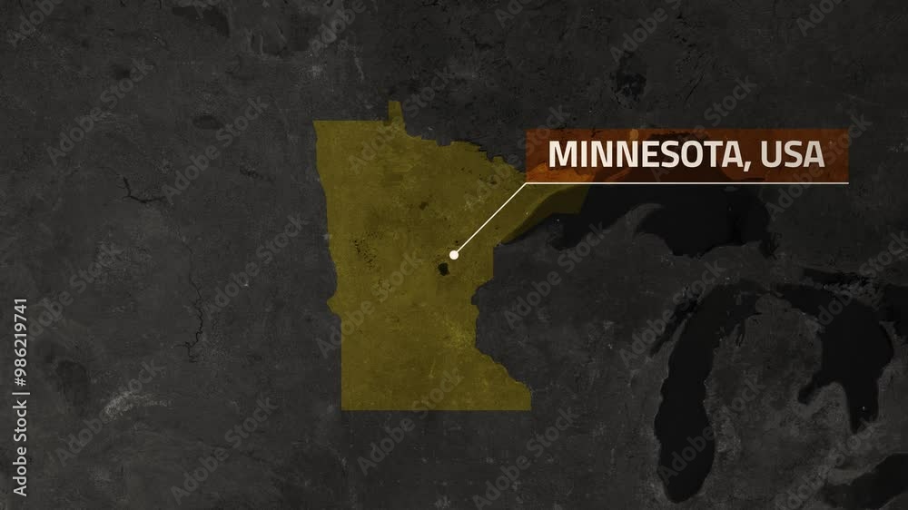 Map of Minnesota, USA - Map Animation - Minnesota GIS from World Map ...