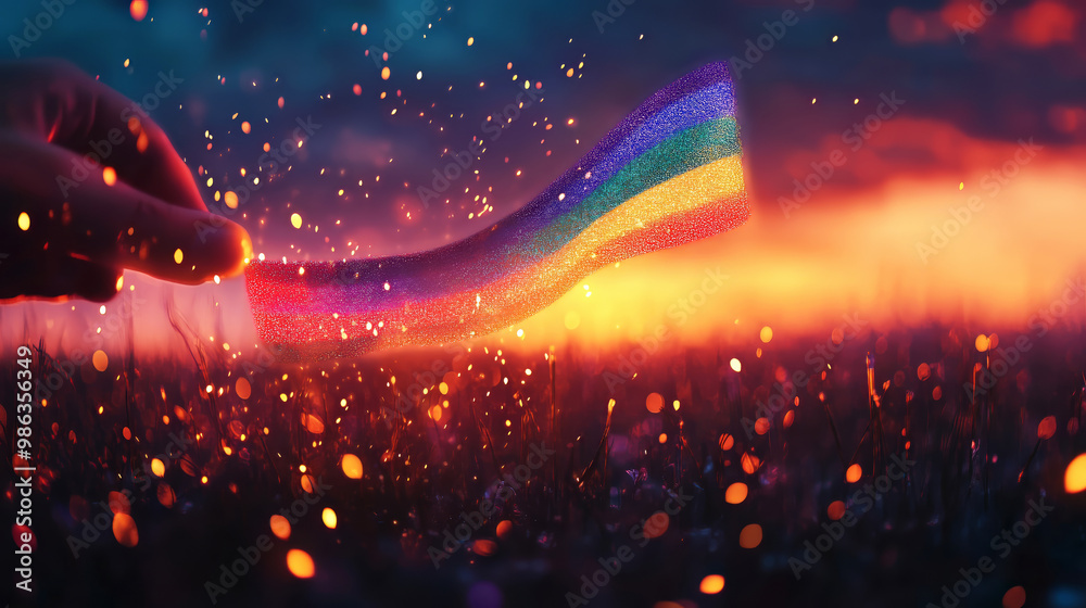 rainbow flag, inclusive culture, respect and equity and empowering ...