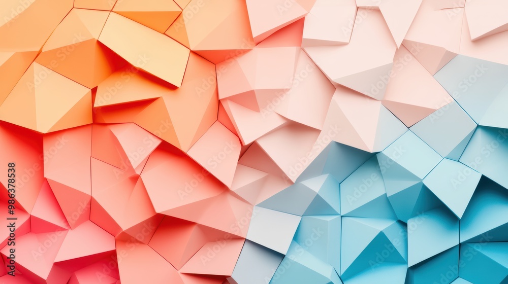 A geometric background featuring a repeating pattern of polygons in ...