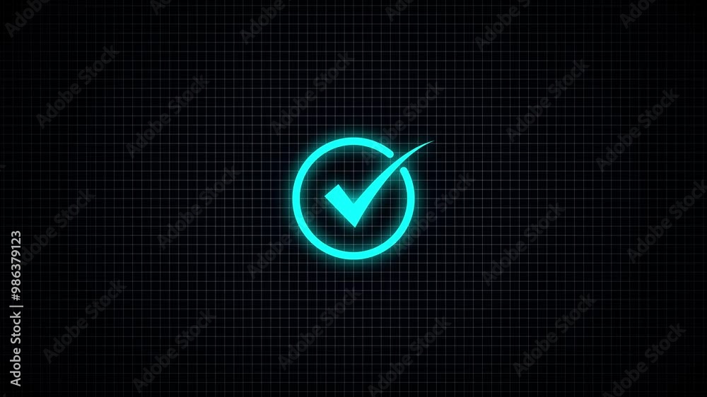 Check mark icon animation.Check mark symbol. approved tick mark icon ...