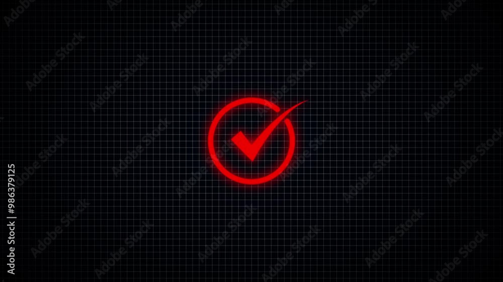 Check mark icon animation.Check mark symbol. approved tick mark icon ...