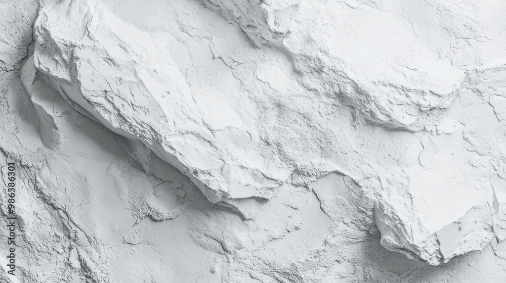 Textured background of white clay is forming peaks and valleys ...