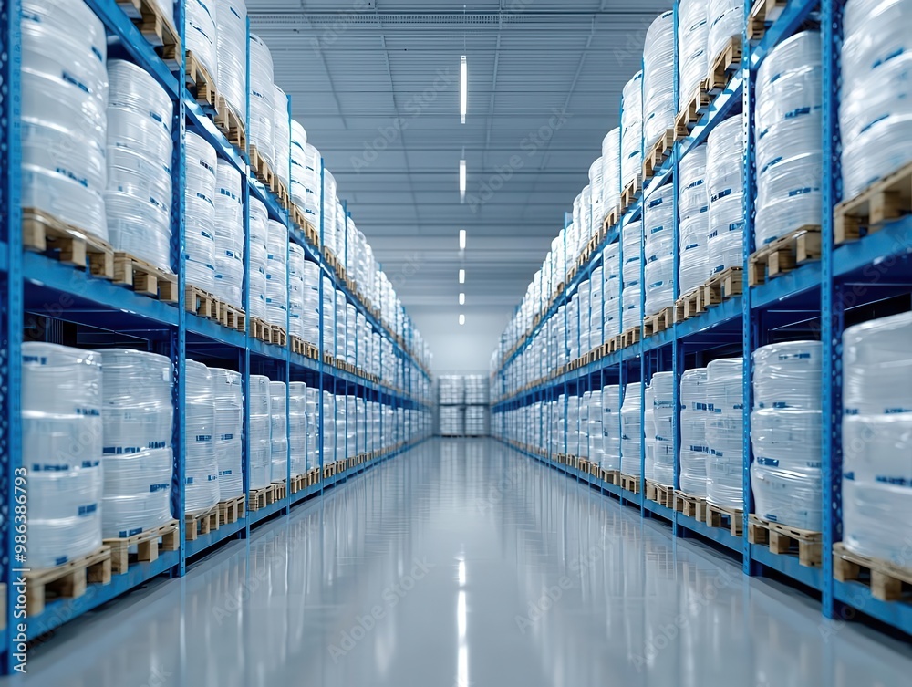 Smart cold storage warehouse with automated refrigeration systems ...
