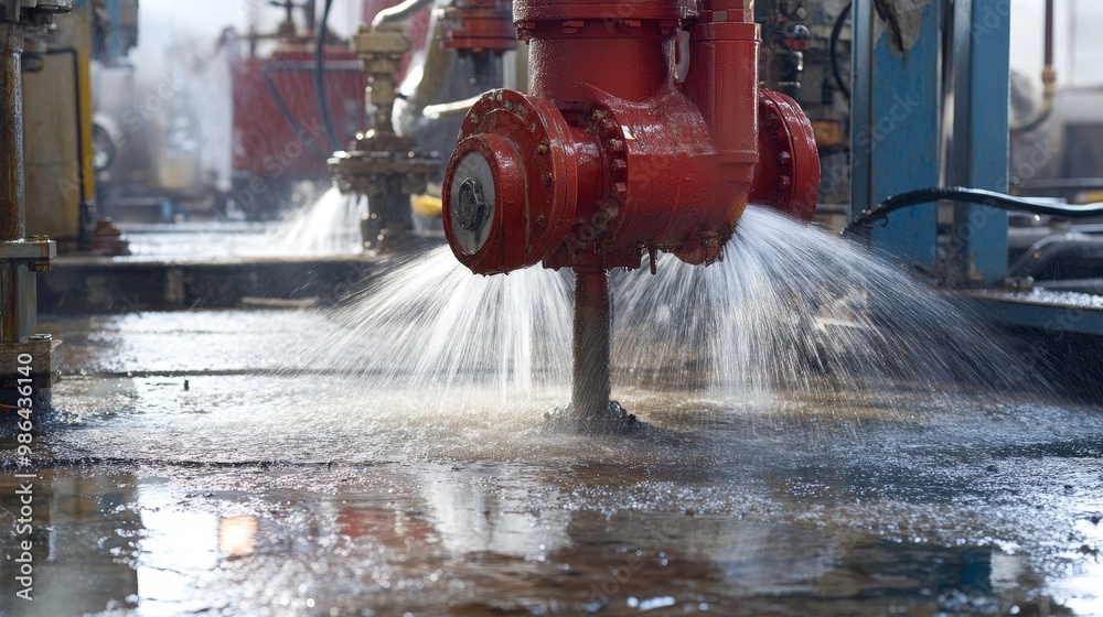 Emergency Response: Industrial Fire Pump Malfunction with Water Leak ...