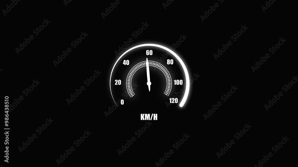 Speed meter or indicator conceptual animation. Indicator of speed meter ... Speed meter or indicator conceptual animation. Indicator of speed meter ...