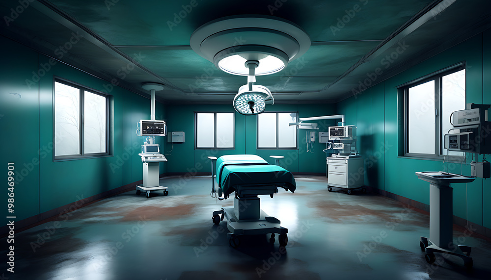 Creepy abandoned hospital operating room, horror atmosphere hits the ...