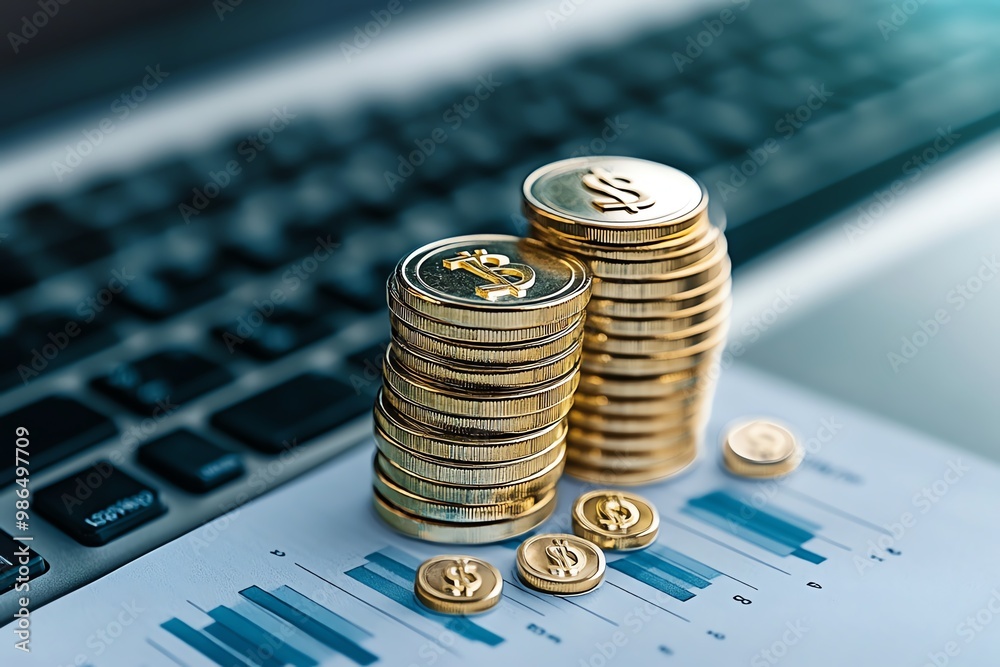 Book value and net worth, illustrated with clean financial symbols ...