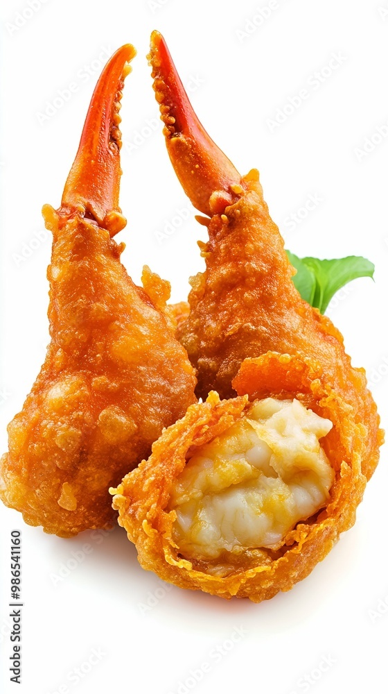 Deep-Fried Crab Claw Dim Sum - Crispy and Delicious Chinese Appetizer. Stock Photo | Adobe Stock