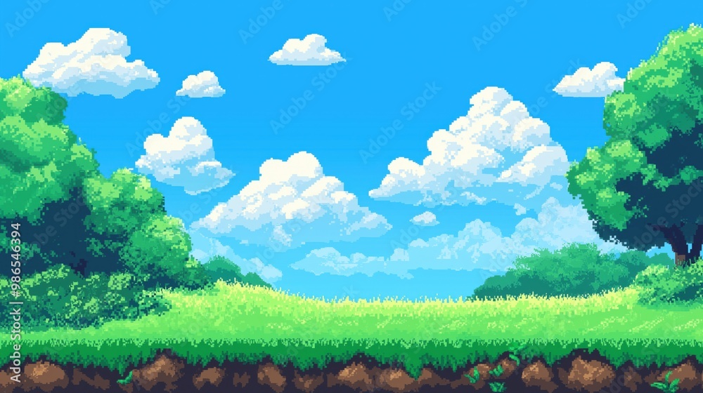 Green Pixel Art