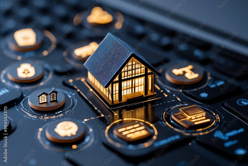 Long-term financial assets and book value, visualized with clean icons ...