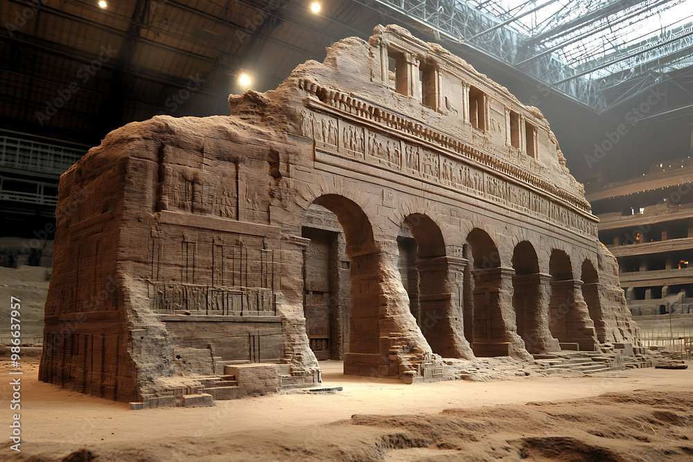 Ar art installation transforming ancient ruin into a living monument ...
