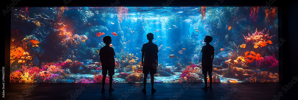 Immersive AR art where immersive projections allow viewers interact ...