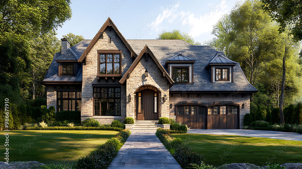 Tudorstyle house exterior design striking front elevation historical ...