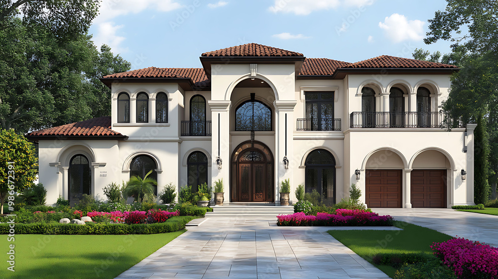 Venetian house exterior design picturesque front elevation elegant ...