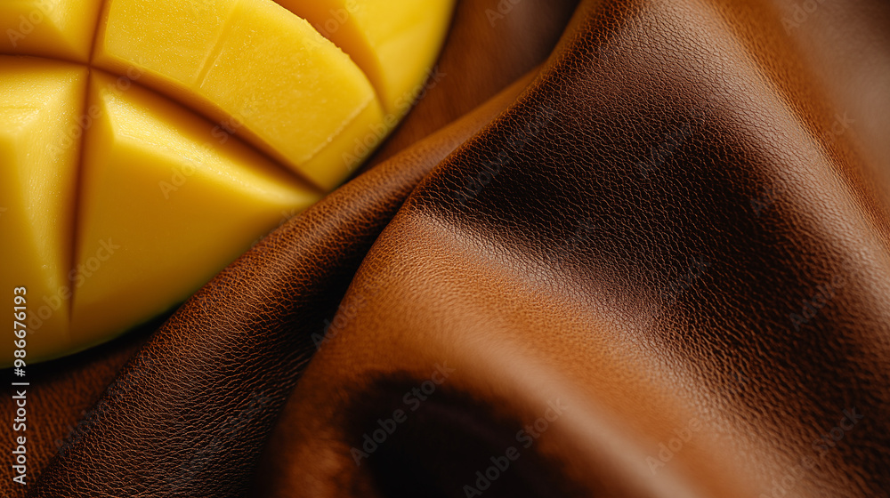 cultured leather, alternative leather, plant-based leather concept ...