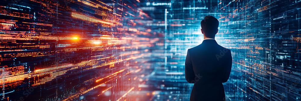 Aipowered malware detection cybersecurity depicted in a poster where ...