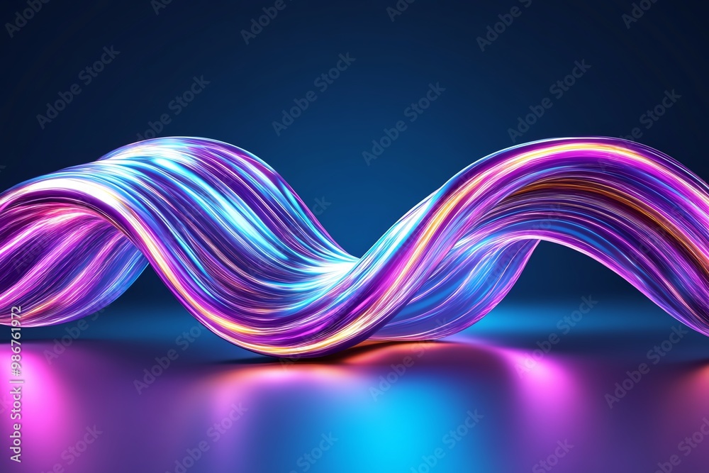 Bonds and liquidity, visualized in an abstract design with smooth ...